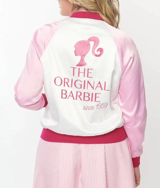 Barbie x Vintage Pink Satin Bomber Jacket – TheJacketFactory