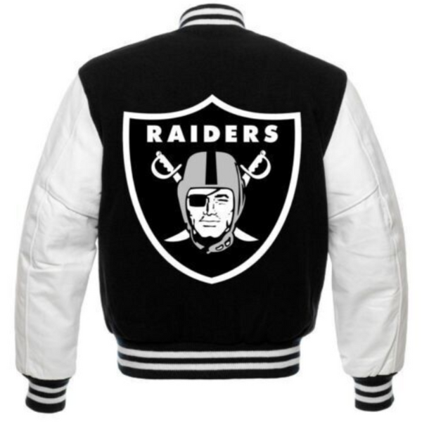 Men's Oakland Las Vegas Raiders Letterman Varsity Jacket – The Jacket ...